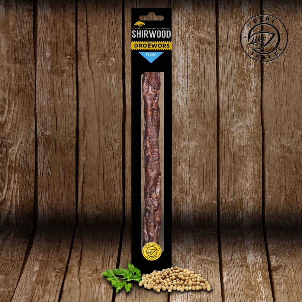 Plain Wrapped Droëwors 32g | NUTRISNACKS